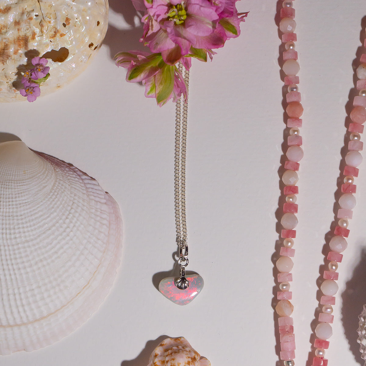 Red & Pink Flash Opals | Mombasa Rose Boutique | Australian Opals