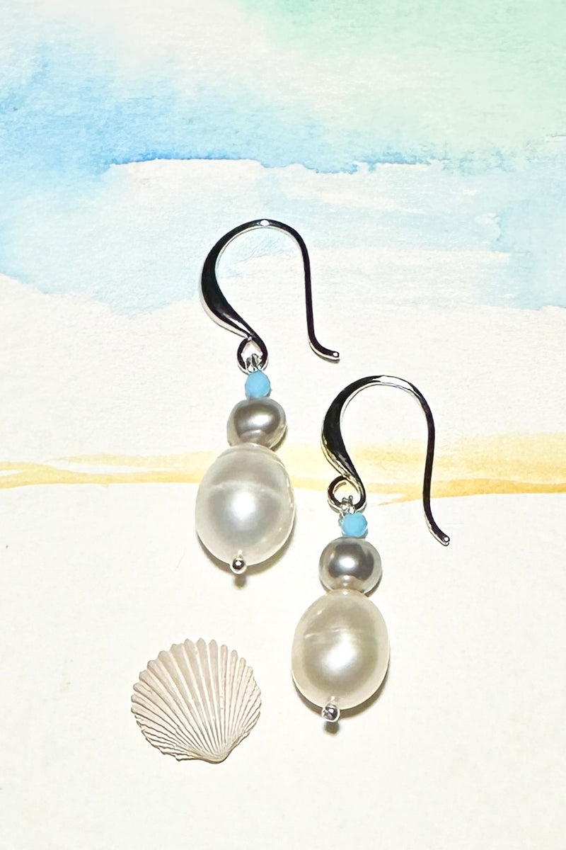 Earrings Pearl Cay| Mombasa Rose Boutique | Ocean Inspired